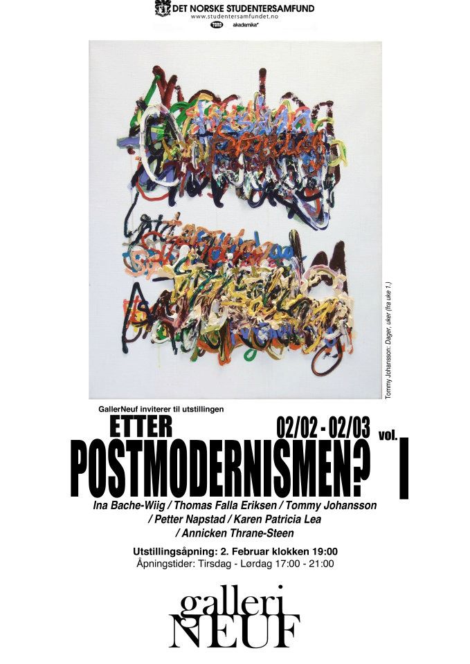 Etter postmodernismen? vol. I | Chateau Neuf – Det Norske Studentersamfund